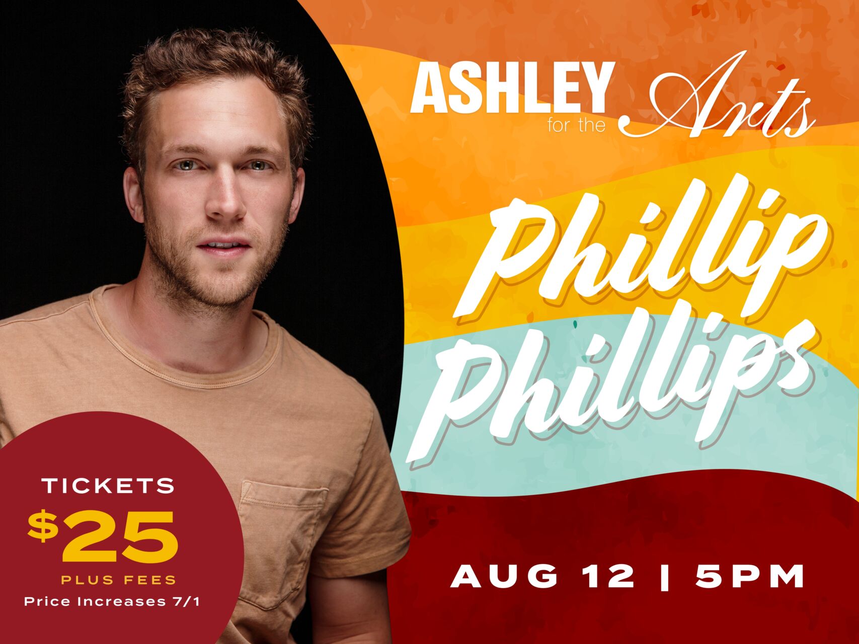 PHILLIP PHILLIPS ADDED TO ASHLEY FOR THE ARTS LINEUP! - Z93