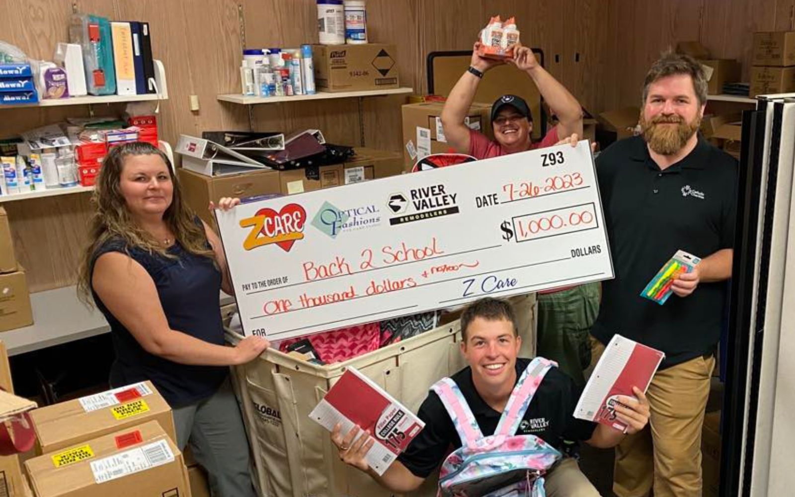 BACK 2 SCHOOL PROGRAM ZCARE DONATION - Z93