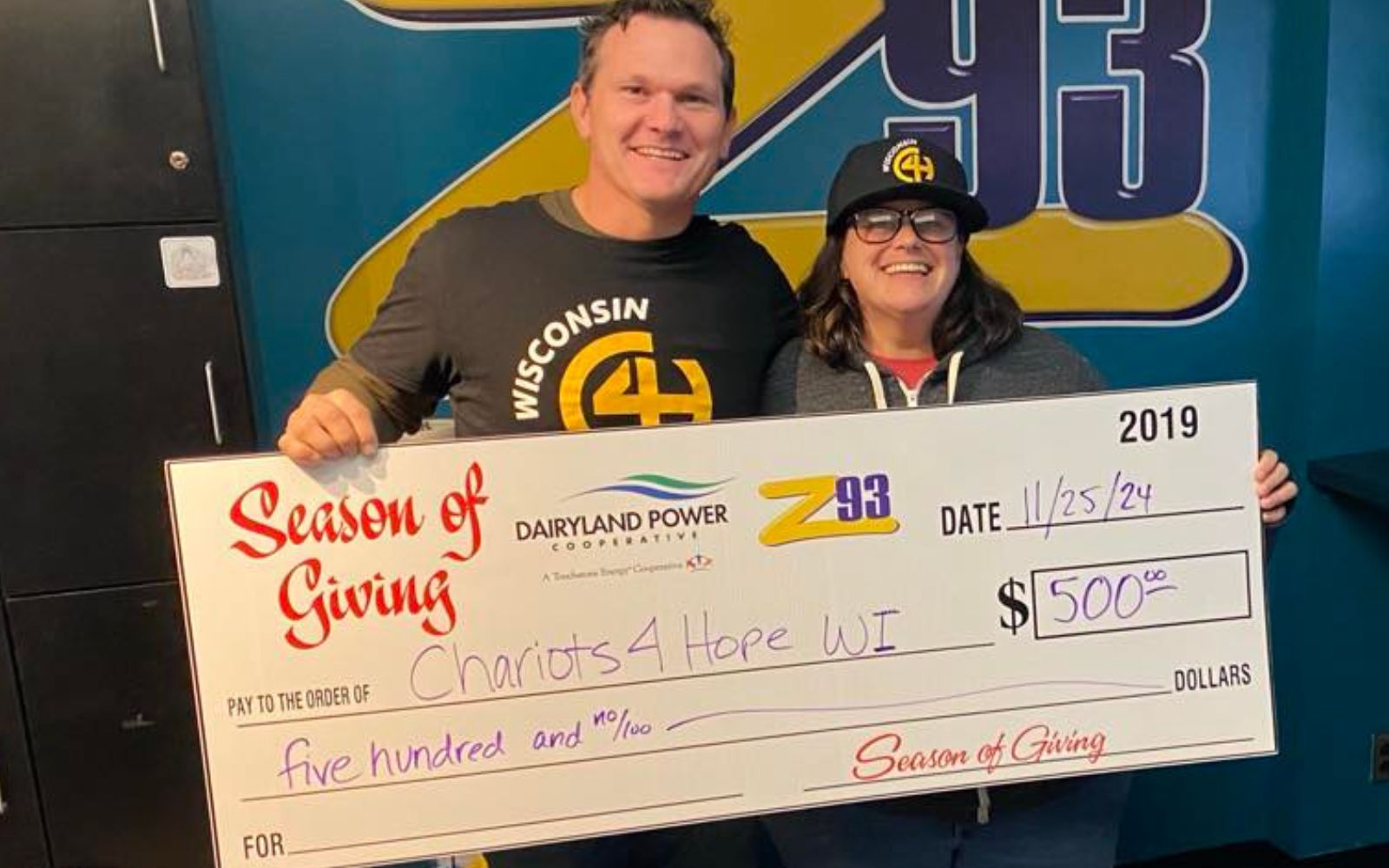 CHARIOTS4HOPE WI - SEASON OF GIVING - Z93